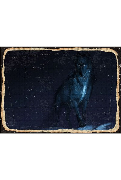 Tablomega Ahşap Mdf Puzzle Yapboz Gecede Bir Kurt 500 Parça 50*70 cm