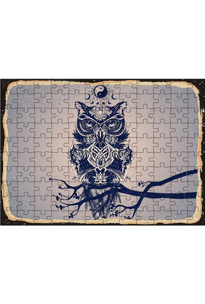 Tablomega Ahşap Mdf Puzzle Yapboz Baykuş Ying Yang 120 Parça 25*35 cm Tablomega Ahşap Mdf Puzzle Yapboz Baykuş Ying Yang 120 Parça 25*35 cm