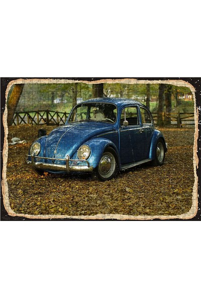 Tablomega Ahşap Mdf Puzzle Yapboz Mavi Vosvos 500 Parça 50*70 cm