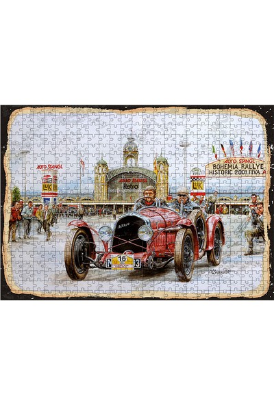 Tablomega Ahşap Mdf Puzzle Yapboz Retro Araba Yarışı 500 Parça 50*70 cm Tablomega Ahşap Mdf Puzzle Yapboz Retro Araba Yarışı 500 Parça 50*70 cm