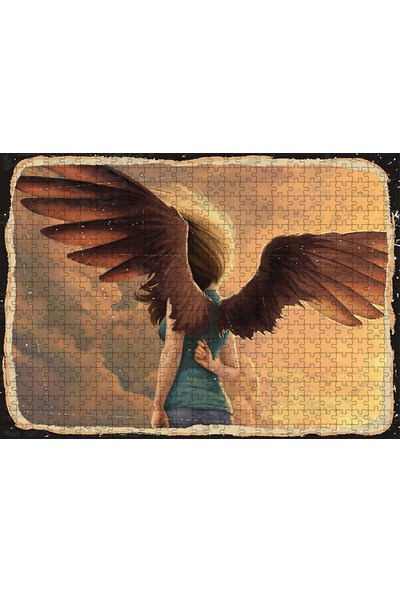 Tablomega Ahşap Mdf Puzzle Yapboz Kanatlı Kız 500 Parça 50*70 cm Tablomega Ahşap Mdf Puzzle Yapboz Kanatlı Kız 500 Parça 50*70 cm
