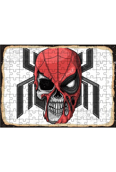 Tablomega Ahşap Mdf Puzzle Yapboz Iskelet Spider Man 120 Parça 25*35 cm