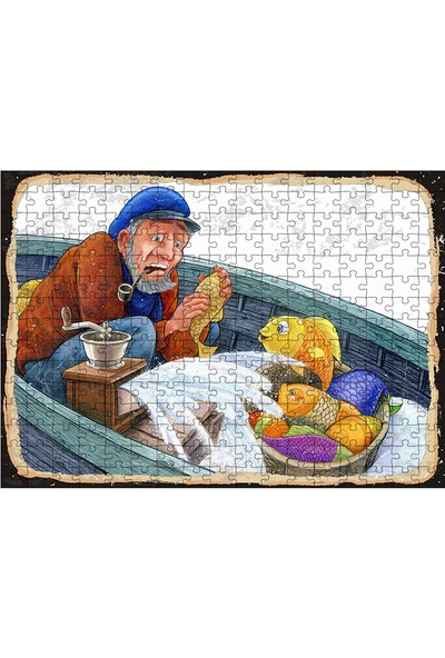Tablomega Ahşap Mdf Puzzle Yapboz Yaşlı Balıkçı 255 Parça 35*50 cm Tablomega Ahşap Mdf Puzzle Yapboz Yaşlı Balıkçı 255 Parça 35*50 cm