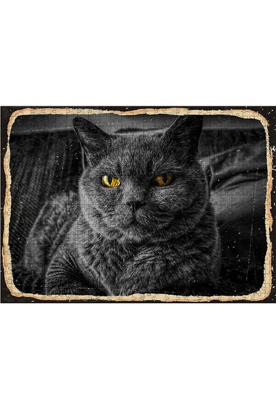 Tablomega Ahşap Mdf Puzzle Yapboz Sevimli Kedi 500 Parça 50*70 cm