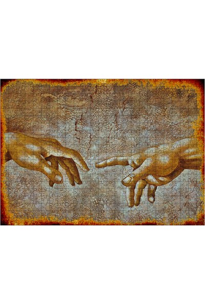 Tablomega Ahşap Mdf Puzzle Yapboz Tanrının Eli 500 Parça 50*70 cm