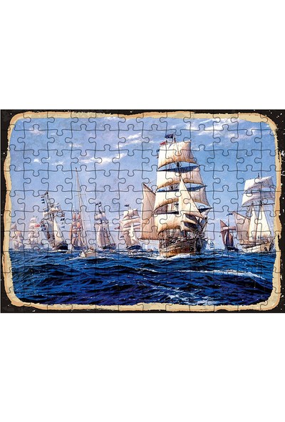 Tablomega Ahşap Mdf Puzzle Yapboz Donanma Okyanusta 120 Parça 25*35 cm