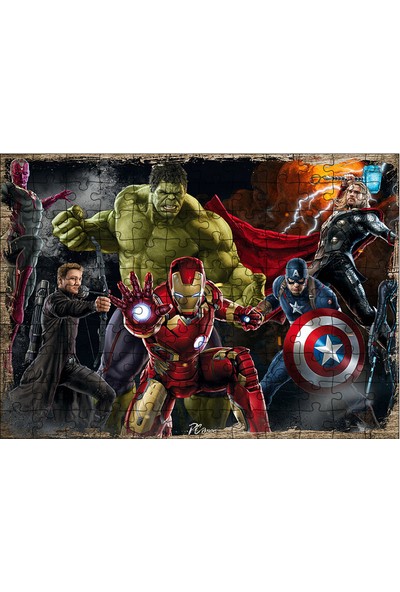 Tablomega Ahşap Mdf Puzzle Yapboz Süper Kahramanlar 120 Parça 25*35 cm Tablomega Ahşap Mdf Puzzle Yapboz Süper Kahramanlar 120 Parça 25*35 cm