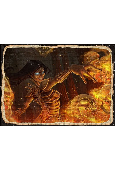 Tablomega Ahşap Mdf Puzzle Yapboz Alevli Iskeletler 500 Parça 50*70 cm Tablomega Ahşap Mdf Puzzle Yapboz Alevli Iskeletler 500 Parça 50*70 cm