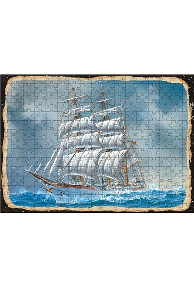 Tablomega Ahşap Mdf Puzzle Yapboz Yelkenli Gemi 255 Parça 35*50 cm