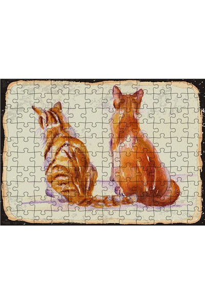Tablomega Ahşap Mdf Puzzle Yapboz Sevimli Kediler 120 Parça 25*35 cm Tablomega Ahşap Mdf Puzzle Yapboz Sevimli Kediler 120 Parça 25*35 cm