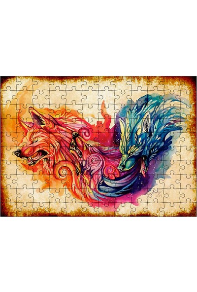 Tablomega Ahşap Mdf Puzzle Yapboz Ateş Kurdu 120 Parça 25*35 cm