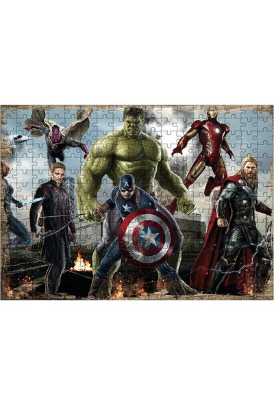 Tablomega Ahşap Mdf Puzzle Yapboz Captain America 255 Parça 35*50 cm Tablomega Ahşap Mdf Puzzle Yapboz Captain America 255 Parça 35*50 cm