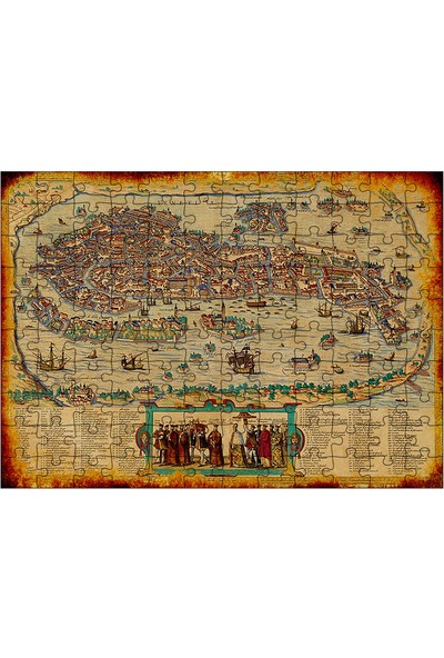Tablomega Ahşap Mdf Puzzle Yapboz 15. Yüzyıl Venedik Haritası 120 Parça 25*35 cm Tablomega Ahşap Mdf Puzzle Yapboz 15. Yüzyıl Venedik Haritası 120 Parça 25*35 cm