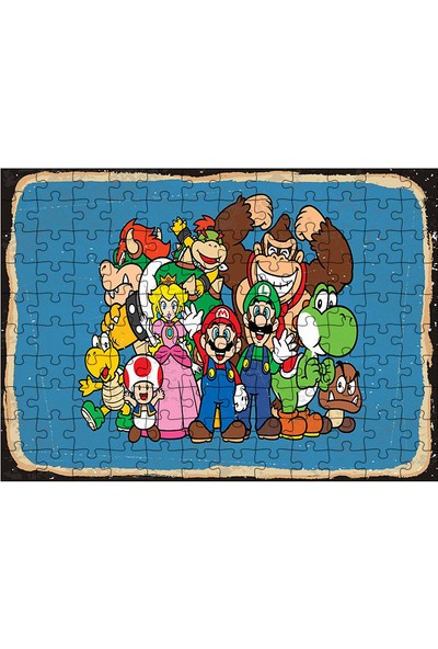 Tablomega Ahşap Mdf Puzzle Yapboz Süper Mario Ekibi 120 Parça 25*35 cm Tablomega Ahşap Mdf Puzzle Yapboz Süper Mario Ekibi 120 Parça 25*35 cm