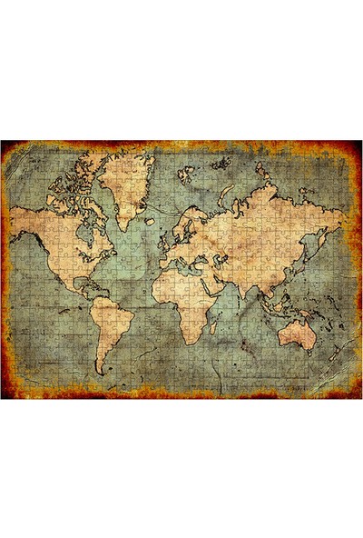 Tablomega Ahşap Mdf Puzzle Yapboz Dünya Haritası 500 Parça 50*70 cm Tablomega Ahşap Mdf Puzzle Yapboz Dünya Haritası 500 Parça 50*70 cm