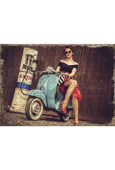 Tablomega Ahşap Mdf Puzzle Yapboz Mavi Vespa 255 Parça 35*50 cm Tablomega Ahşap Mdf Puzzle Yapboz Mavi Vespa 255 Parça 35*50 cm