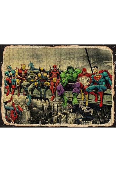Tablomega Ahşap Mdf Puzzle Yapboz Süper Kahramanlar 500 Parça 50*70 cm Tablomega Ahşap Mdf Puzzle Yapboz Süper Kahramanlar 500 Parça 50*70 cm