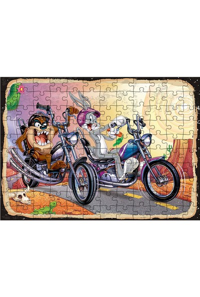 Tablomega Ahşap Mdf Puzzle Yapboz Bugs Bunny ve Tazmanya Canavarı 120 Parça 25*35 cm Tablomega Ahşap Mdf Puzzle Yapboz Bugs Bunny ve Tazmanya Canavarı 120 Parça 25*35 cm