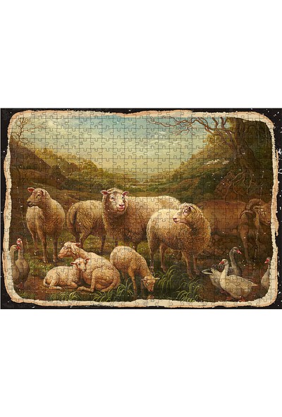 Tablomega Ahşap Mdf Puzzle Yapboz Kuzular 500 Parça 50*70 cm Tablomega Ahşap Mdf Puzzle Yapboz Kuzular 500 Parça 50*70 cm