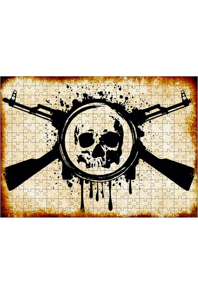 Tablomega Ahşap Mdf Puzzle Yapboz Ak 47 Logo 255 Parça 35*50 cm Tablomega Ahşap Mdf Puzzle Yapboz Ak 47 Logo 255 Parça 35*50 cm