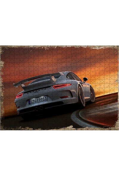 Tablomega Ahşap Mdf Puzzle Yapboz Porsche 500 Parça 50*70 cm