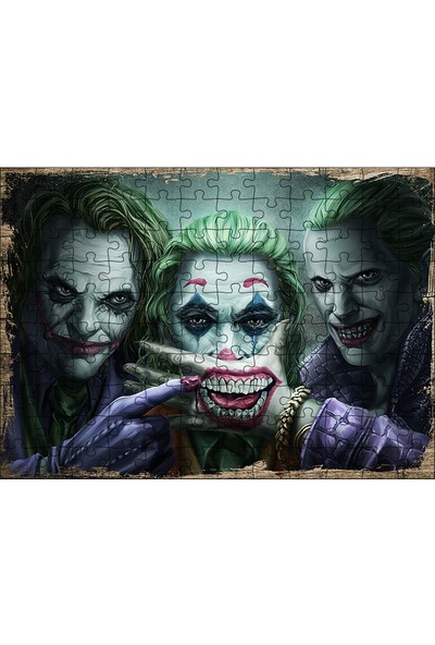 Tablomega Ahşap Mdf Puzzle Yapboz Üç Joker 120 Parça 25*35 cm