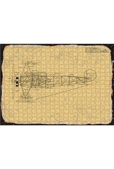 Tablomega Ahşap Mdf Puzzle Yapboz Planör Çizimi 500 Parça 50*70 cm