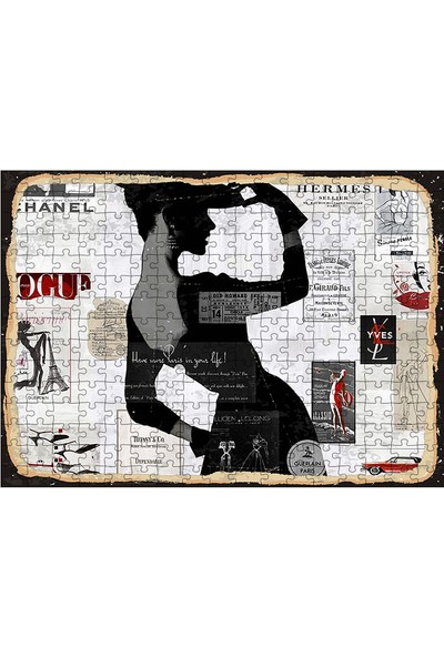 Tablomega Ahşap Mdf Puzzle Yapboz Vogue Chanel 255 Parça 35*50 cm Tablomega Ahşap Mdf Puzzle Yapboz Vogue Chanel 255 Parça 35*50 cm
