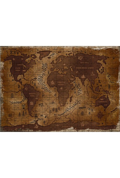 Tablomega Ahşap Mdf Puzzle Yapboz Dünya Haritası 255 Parça 35*50 cm Tablomega Ahşap Mdf Puzzle Yapboz Dünya Haritası 255 Parça 35*50 cm