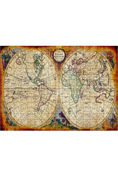 Tablomega Ahşap Mdf Puzzle Yapboz Dünyanın Keşfi 255 Parça 35*50 cm