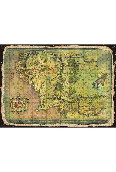 Tablomega Ahşap Mdf Puzzle Yapboz Orta Dünya Haritası 500 Parça 50*70 cm Tablomega Ahşap Mdf Puzzle Yapboz Orta Dünya Haritası 500 Parça 50*70 cm