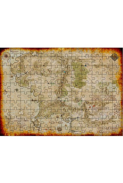 Tablomega Ahşap Mdf Puzzle Yapboz Orta Dünya Haritası 120 Parça 25*35 cm Tablomega Ahşap Mdf Puzzle Yapboz Orta Dünya Haritası 120 Parça 25*35 cm