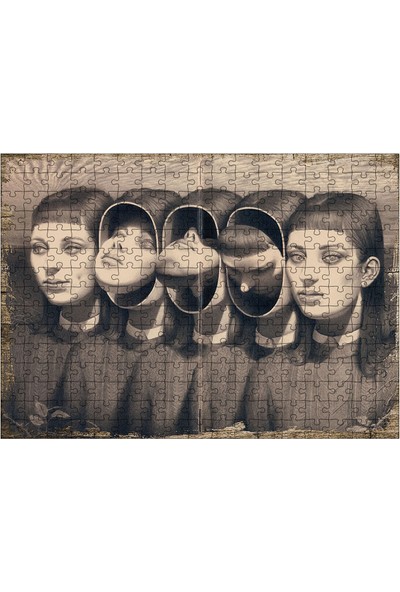 Tablomega Ahşap Mdf Puzzle Yapboz Farklı Yüzler 255 Parça 35*50 cm