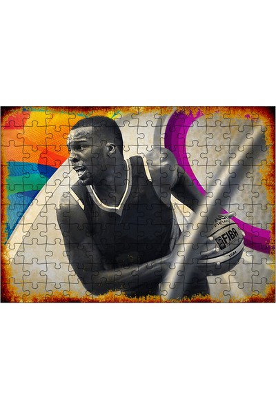 Tablomega Ahşap Mdf Puzzle Yapboz Basketbolcu 120 Parça 25*35 cm