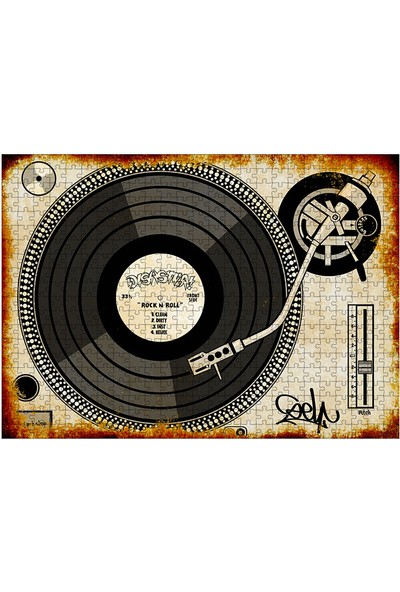 Tablomega Ahşap Mdf Puzzle Yapboz Plak Çalar 500 Parça 50*70 cm Tablomega Ahşap Mdf Puzzle Yapboz Plak Çalar 500 Parça 50*70 cm