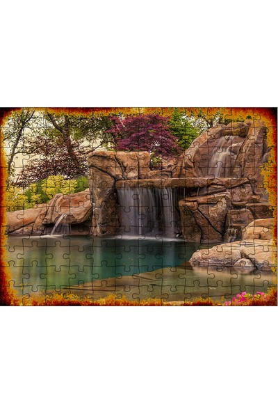 Tablomega Ahşap Mdf Puzzle Yapboz Şelale ve Göl Manzara 120 Parça 25*35 cm Tablomega Ahşap Mdf Puzzle Yapboz Şelale ve Göl Manzara 120 Parça 25*35 cm