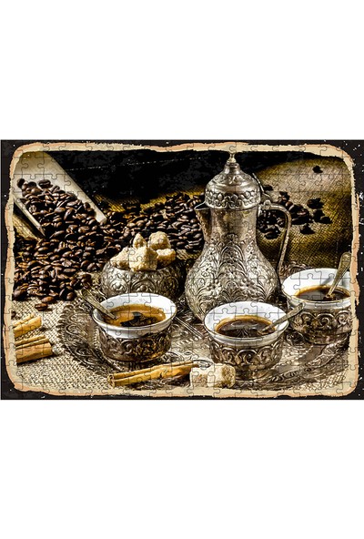 Tablomega Ahşap Mdf Puzzle Yapboz Türk Kahvesi 255 Parça 35*50 cm Tablomega Ahşap Mdf Puzzle Yapboz Türk Kahvesi 255 Parça 35*50 cm