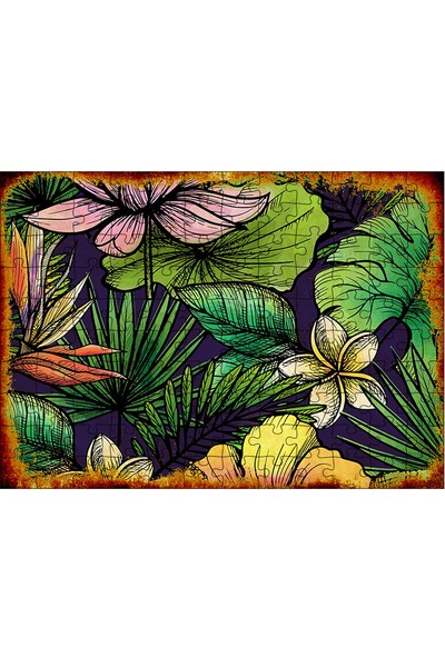 Tablomega Ahşap Mdf Puzzle Yapboz Renkli Çiçekler 120 Parça 25*35 cm Tablomega Ahşap Mdf Puzzle Yapboz Renkli Çiçekler 120 Parça 25*35 cm