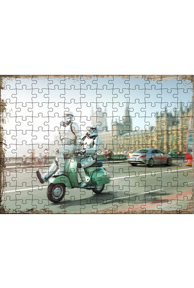 Tablomega Ahşap Mdf Puzzle Yapboz Darth Vader Londra 120 Parça 25*35 cm Tablomega Ahşap Mdf Puzzle Yapboz Darth Vader Londra 120 Parça 25*35 cm