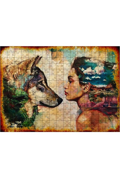 Tablomega Ahşap Mdf Puzzle Yapboz Yaşlı Köpek ve Kadın 255 Parça 35*50 cm Tablomega Ahşap Mdf Puzzle Yapboz Yaşlı Köpek ve Kadın 255 Parça 35*50 cm