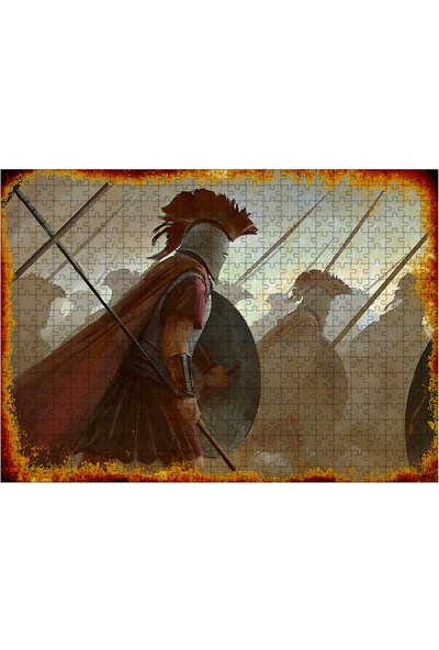 Tablomega Ahşap Mdf Puzzle Yapboz 300 Spartalı Savaşçı 500 Parça 50*70 cm