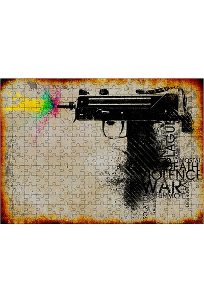 Tablomega Ahşap Mdf Puzzle Yapboz Tabanca 255 Parça 35*50 cm Tablomega Ahşap Mdf Puzzle Yapboz Tabanca 255 Parça 35*50 cm