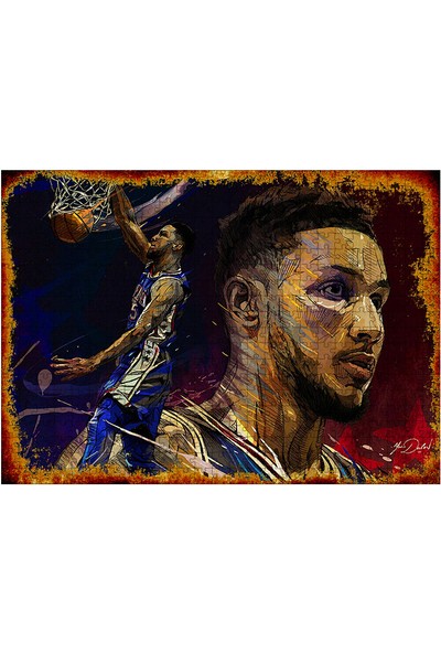 Tablomega Ahşap Mdf Puzzle Yapboz Basketbolcu 500 Parça 50*70 cm