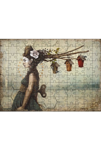Tablomega Ahşap Mdf Puzzle Yapboz Hamile Kadın 120 Parça 25*35 cm Tablomega Ahşap Mdf Puzzle Yapboz Hamile Kadın 120 Parça 25*35 cm