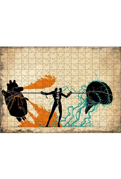 Tablomega Ahşap Mdf Puzzle Yapboz Kalp ve Beyin 255 Parça 35*50 cm Tablomega Ahşap Mdf Puzzle Yapboz Kalp ve Beyin 255 Parça 35*50 cm