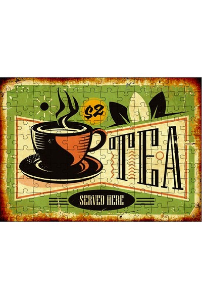 Tablomega Ahşap Mdf Puzzle Yapboz Sıcak Çay 120 Parça 25*35 cm