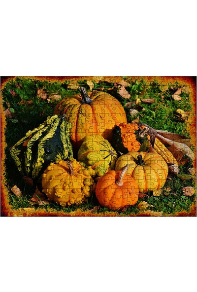 Tablomega Ahşap Mdf Puzzle Yapboz Kabak Çeşitleri 255 Parça 35*50 cm Tablomega Ahşap Mdf Puzzle Yapboz Kabak Çeşitleri 255 Parça 35*50 cm