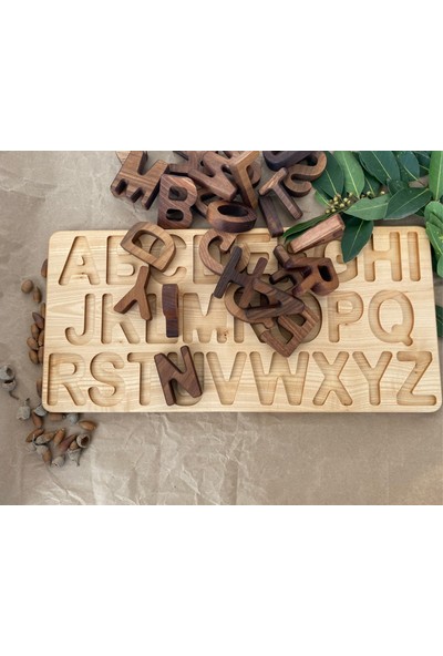 Tinywood Ahşap Ceviz Alfabe Bul Tak Tinywood Ahşap Ceviz Alfabe Bul Tak