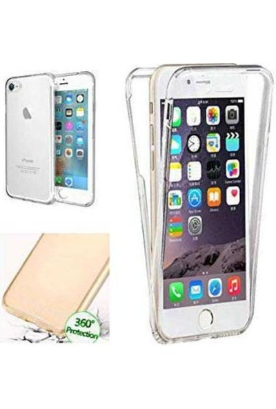 Iphone 6 Plus 6s Plus Tam Koruma 360 Silikon Kılıf Şeffaf
