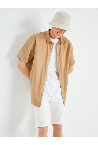 Koton Erkek Pis Paça Kot Şort